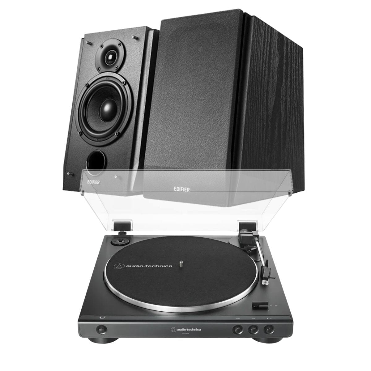 Audio-Technica LP60X + Edifier R1855DB Bundle – Turntable & Bluetooth ...