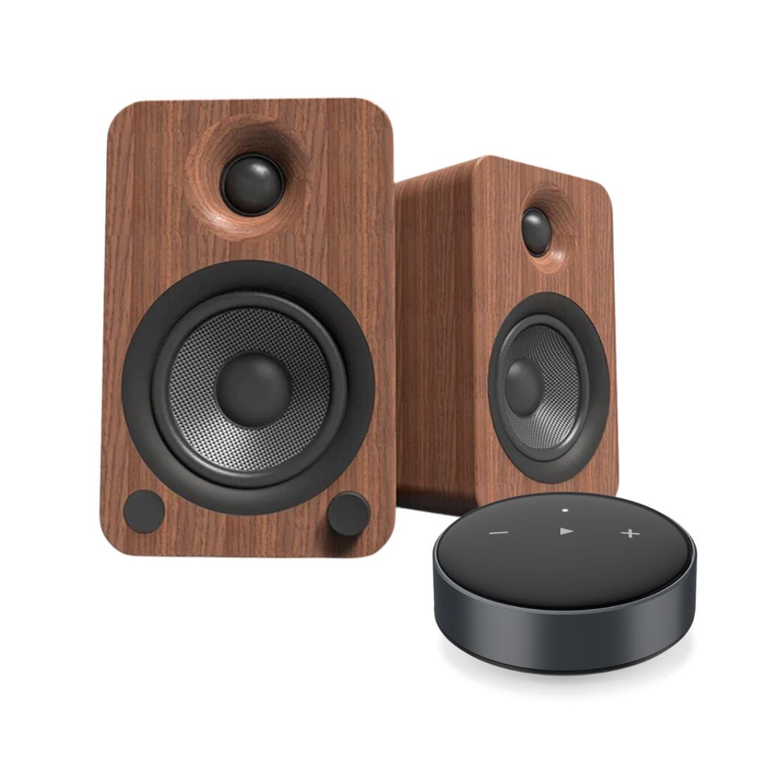 Kanto Audio YU4 4" Active Bookshelf Speakers + WiiM Mini Music Streame ...