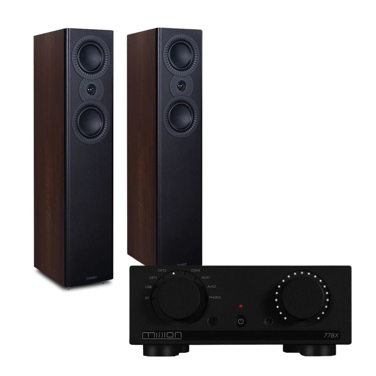 Mission 778X Amplifier + Mission LX-4 Floorstanding Speakers – K&B Audio
