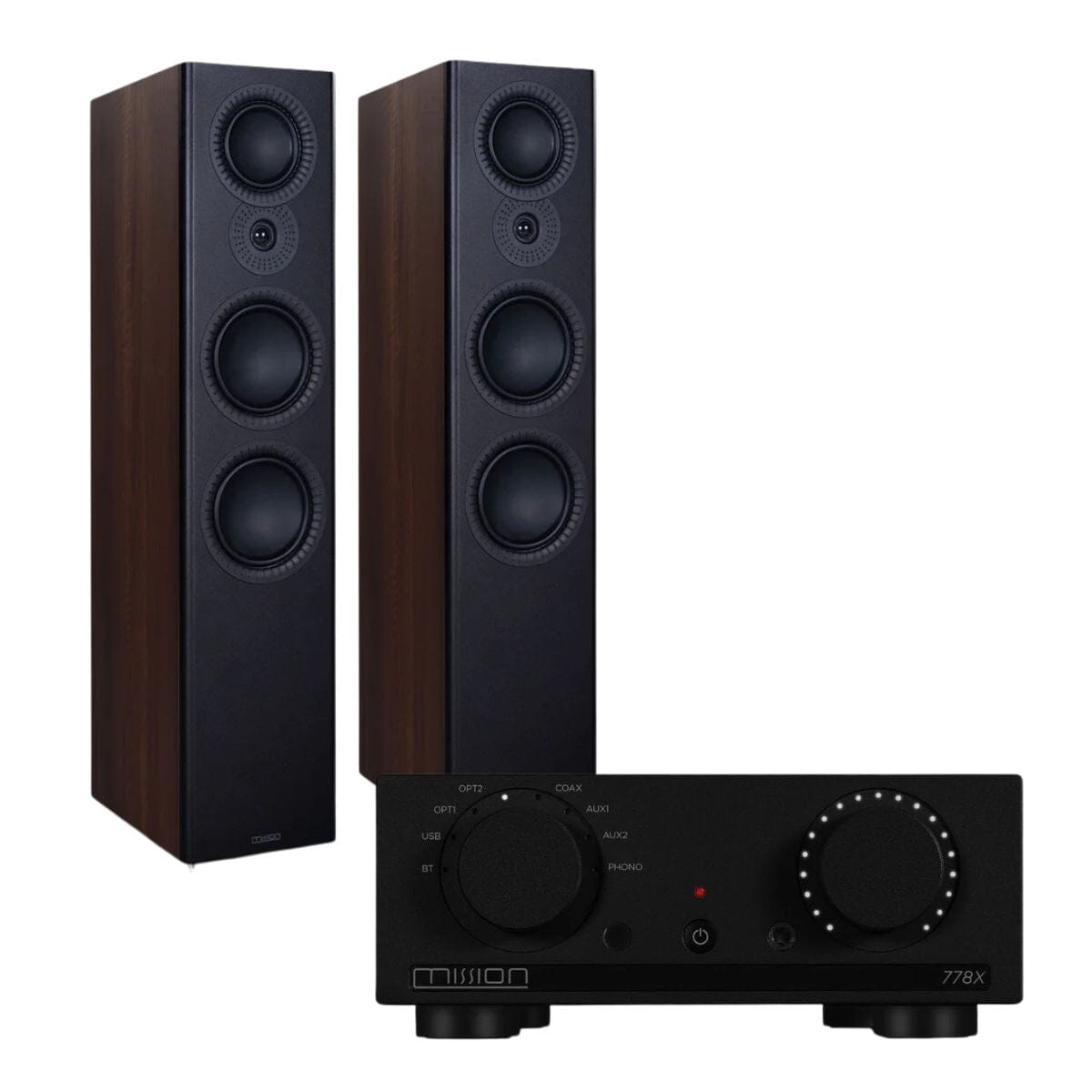 Mission 778X Amplifier + Mission LX-6 Floorstanding Speakers – K&B Audio