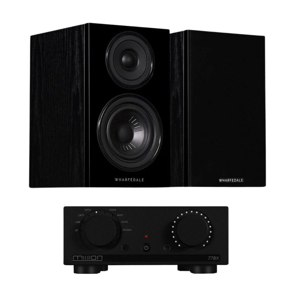 Mission 778X Amplifier + Wharfedale Diamond 12.2 Bookshelf Speakers – K ...