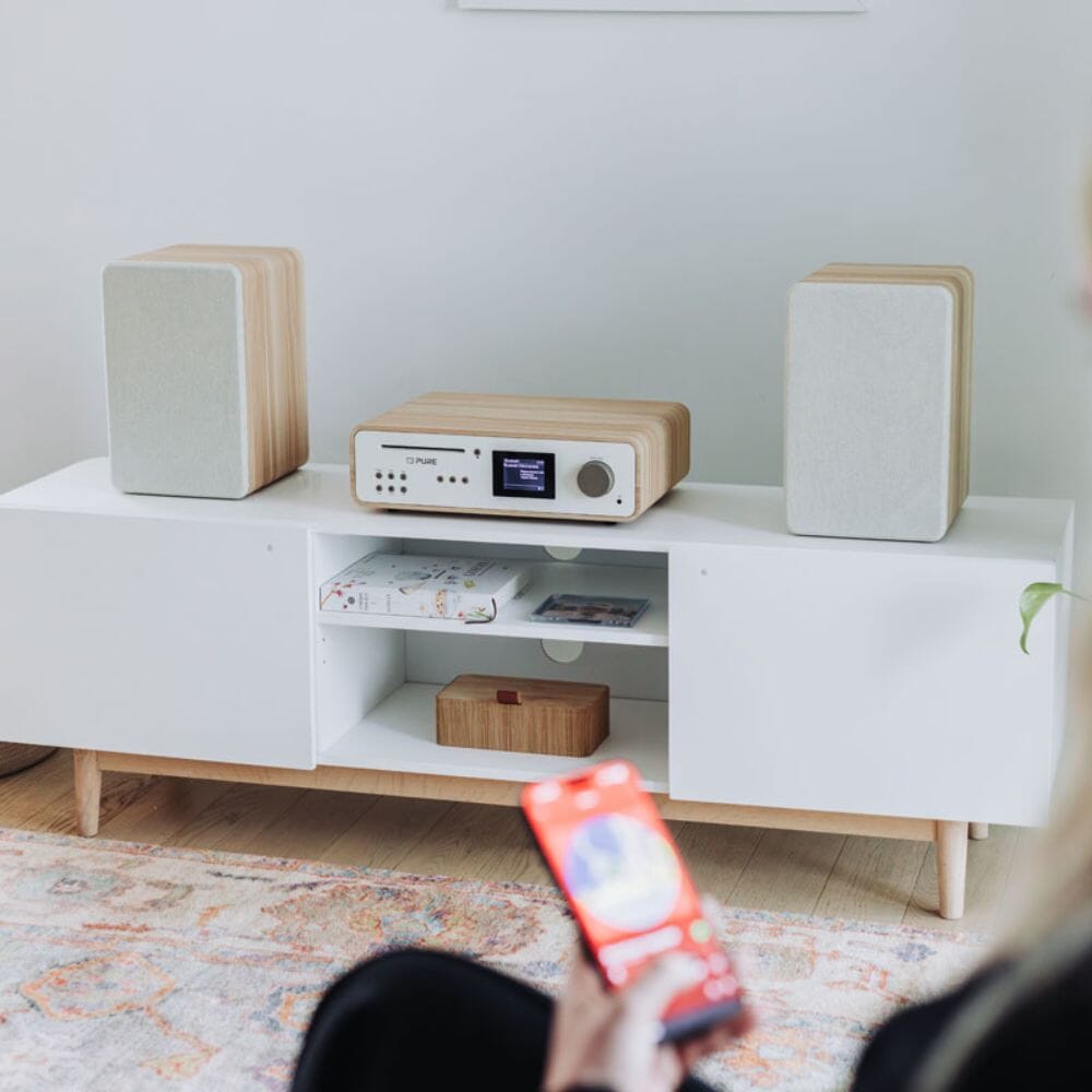 Pure Classic Stereo with CD, Spotify, FM/DAB Radio + Audio-Technica LP ...