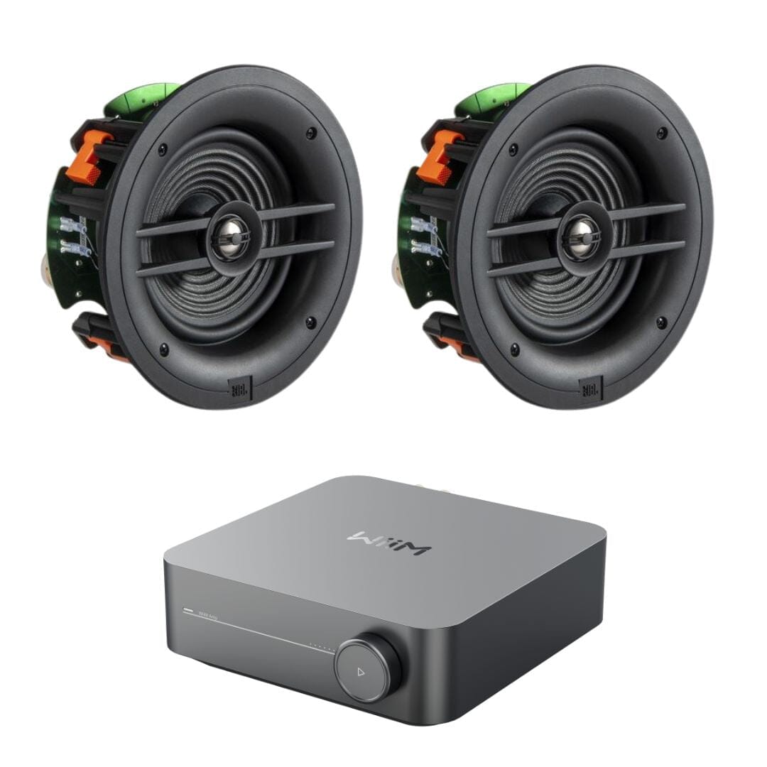 WiiM AMP Wi-Fi & Bluetooth Amplifier + JBL Stage 260C 6.5" Ceiling Spe ...