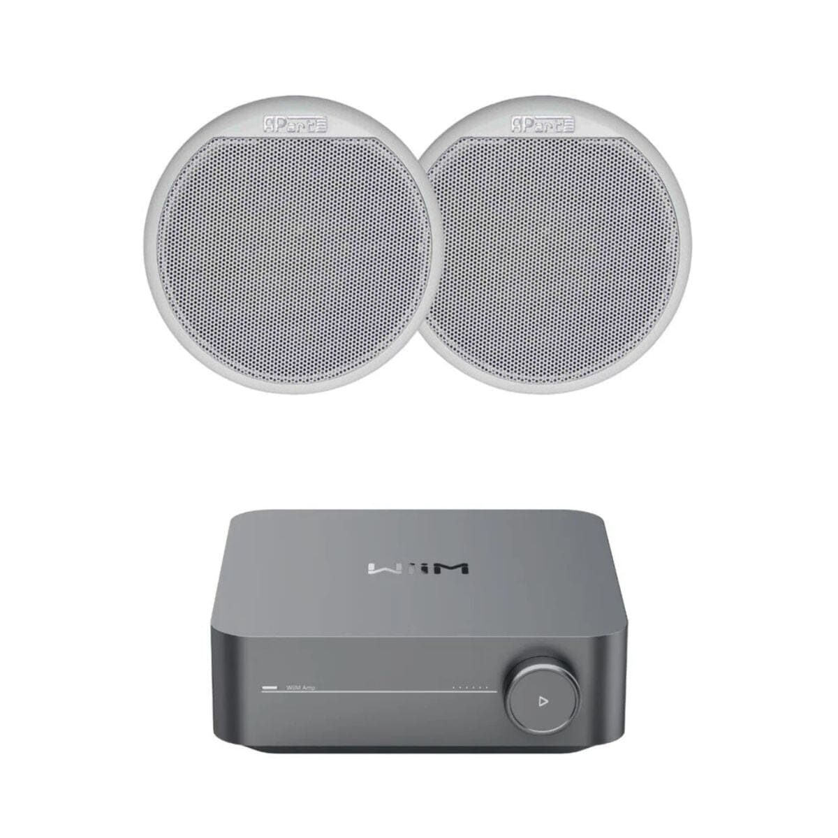 WiiM AMP Wi-Fi & Bluetooth Amplifier + Apart CMAR5 Sauna Ceiling Speak ...