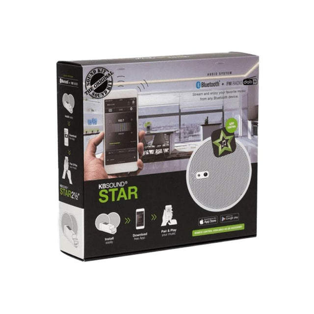 KB Sound Star FM or DAB+ Radio Ceiling Speaker System with Bluetooth (2 ...
